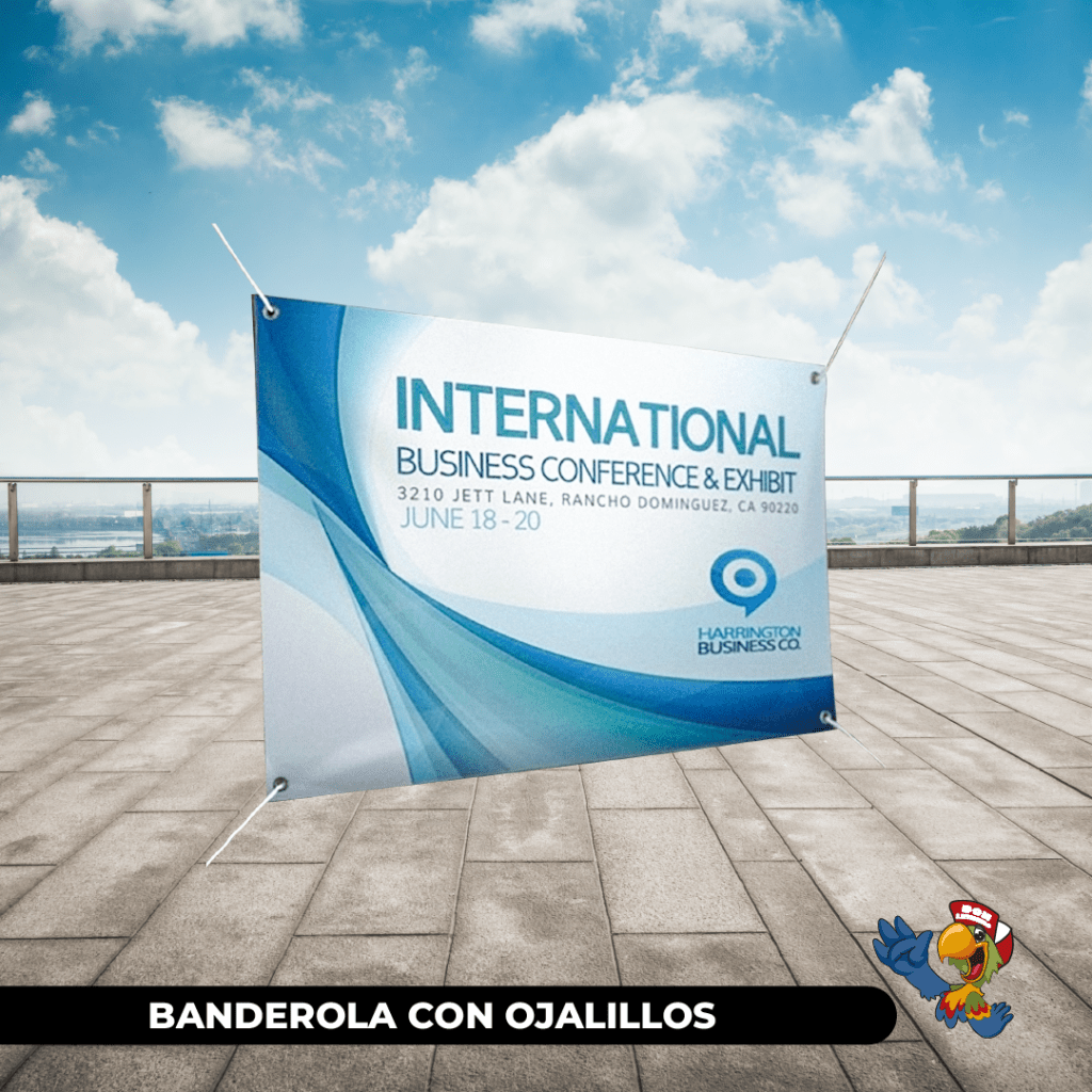 Banderola con ojalillos DON LETRERO