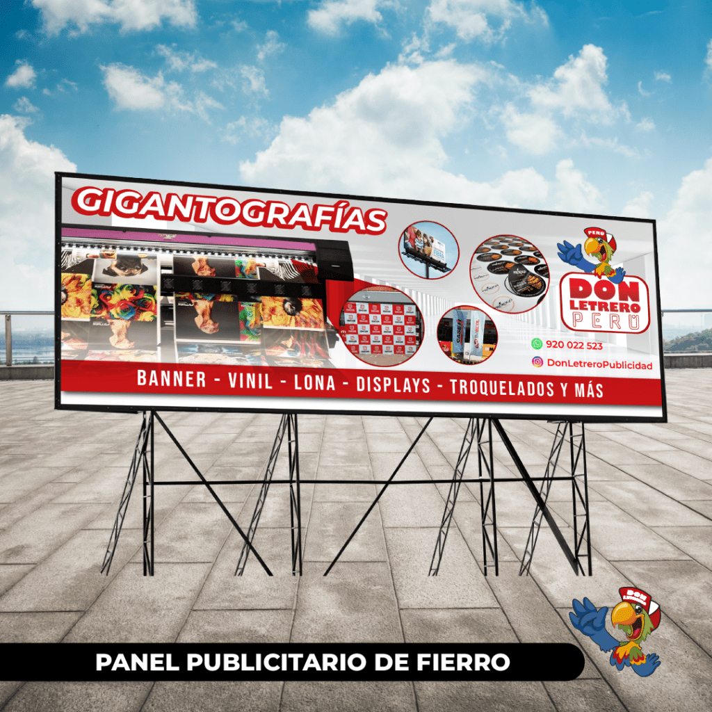 Panel publicitario DON LETRERO