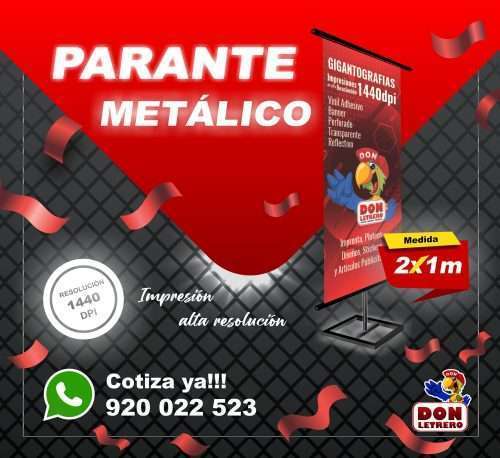 Parante Metálico DON LETRERO