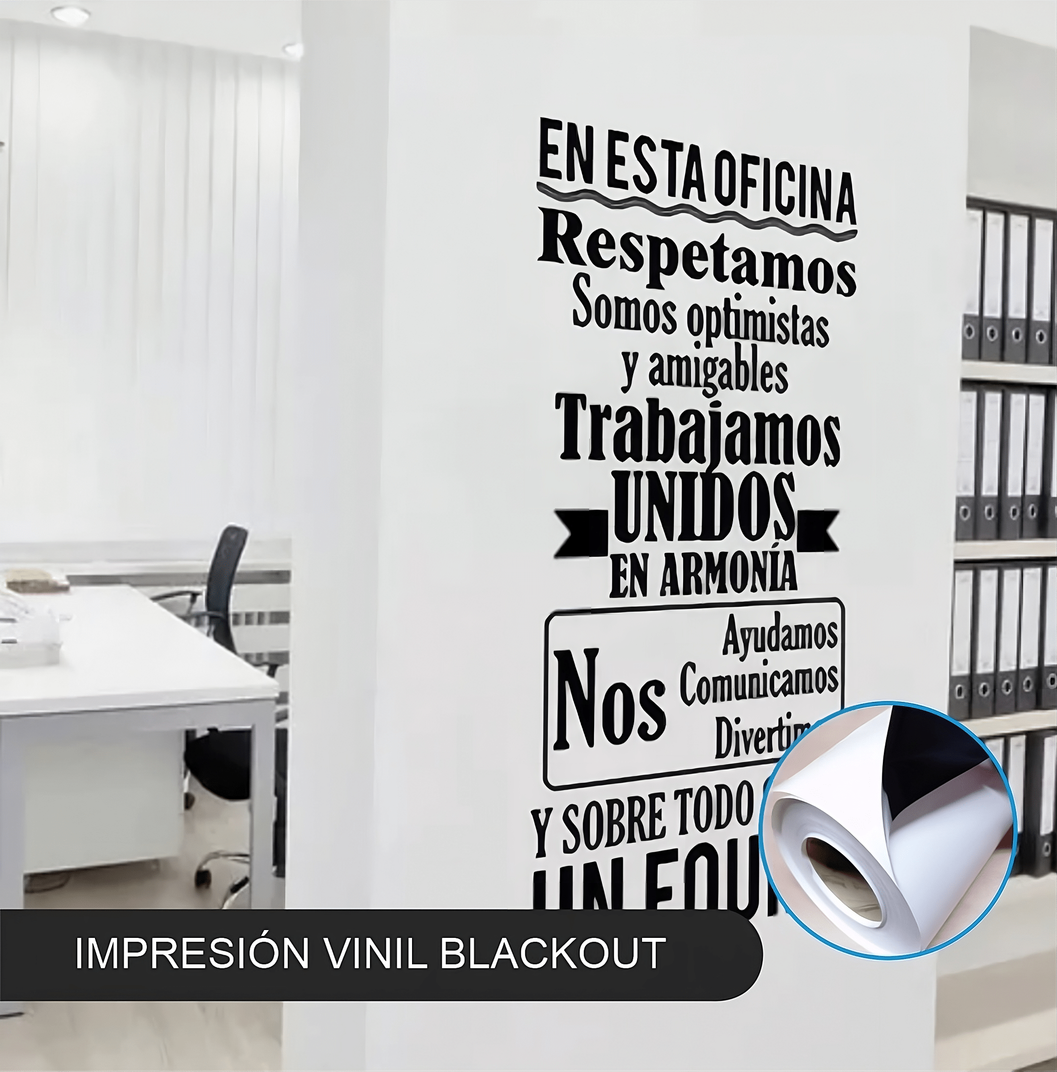 Impresión en Vinil Blackout DON LETRERO