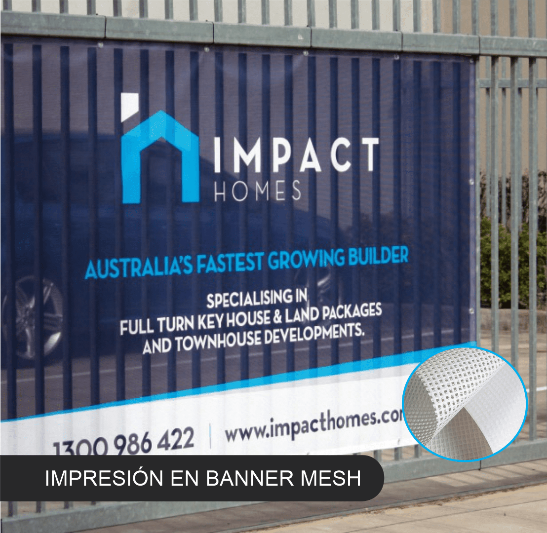 Impresión en Banner Mesh DON LETRERO